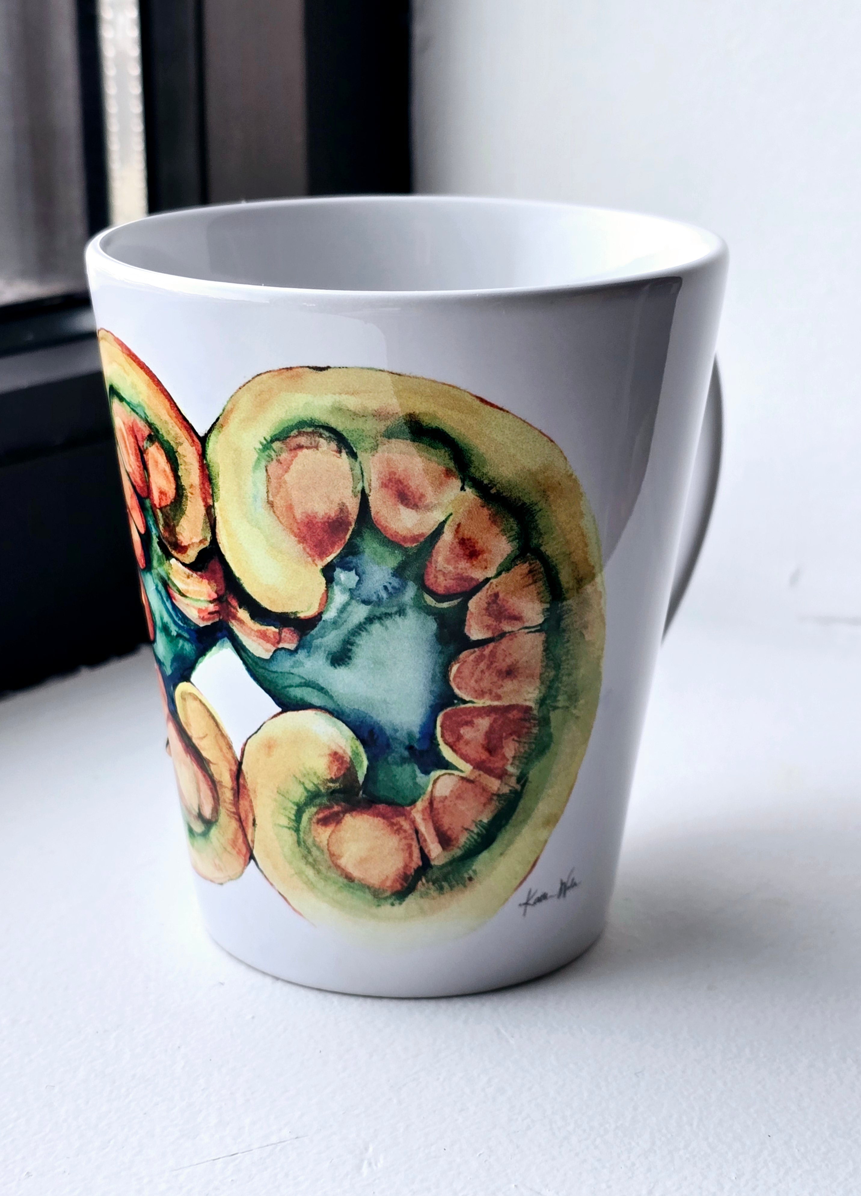 Exquisite Kidney Ceramic Mug – Lyon Road Art