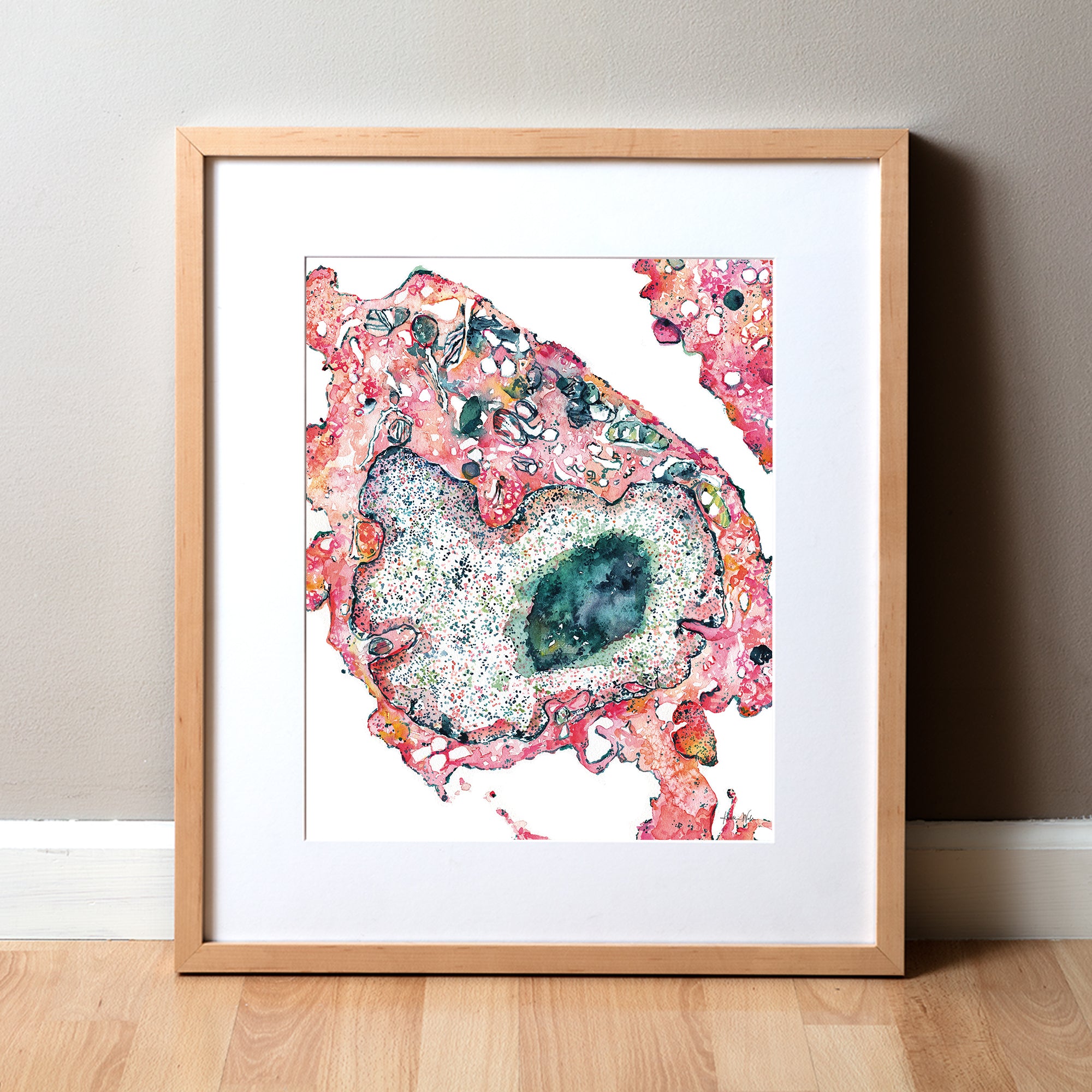 Tissue Cell TEM Watercolor Print – Lyon Road Art