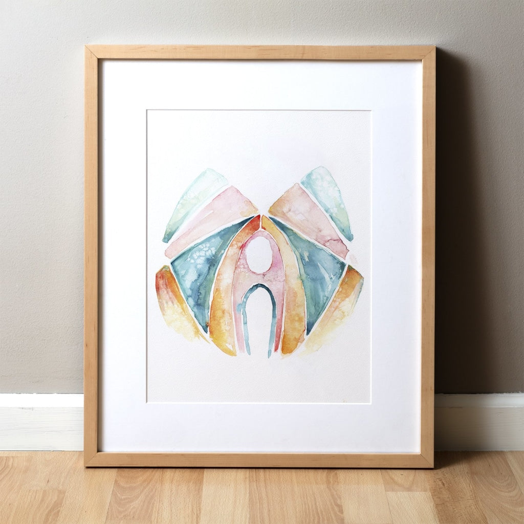 Pelvic Floor Watercolor Print – Lyon Road Art